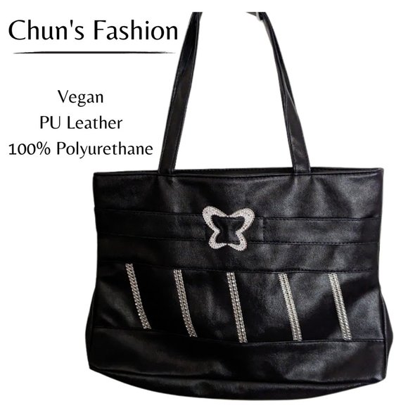 Chun's Fashion | Bags | Nwt Chuns Fashion Gorgeous Black Bag With ...